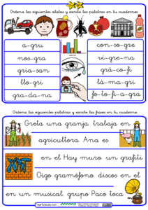 Descubre el poder de las palabras con grafías gra, gre, gri, gro y gru ...